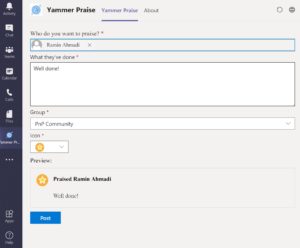 SPFx webpart consuming Yammer API using AadTokenProvider – Coding with Ramin